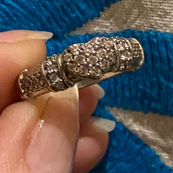 Judith Ripka | Jewelry | Dainty Judith Ripka Pink Heart Diamonique Ring ...